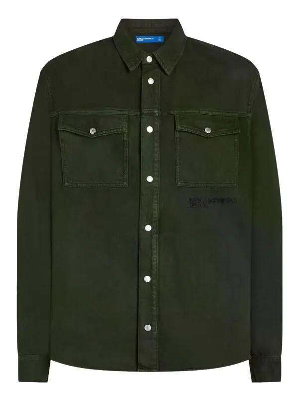 Karl Lagerfeld Flap-pocket Shirt - Green