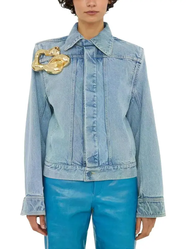 Christopher Esber Denim Corsage Jacket - Blue