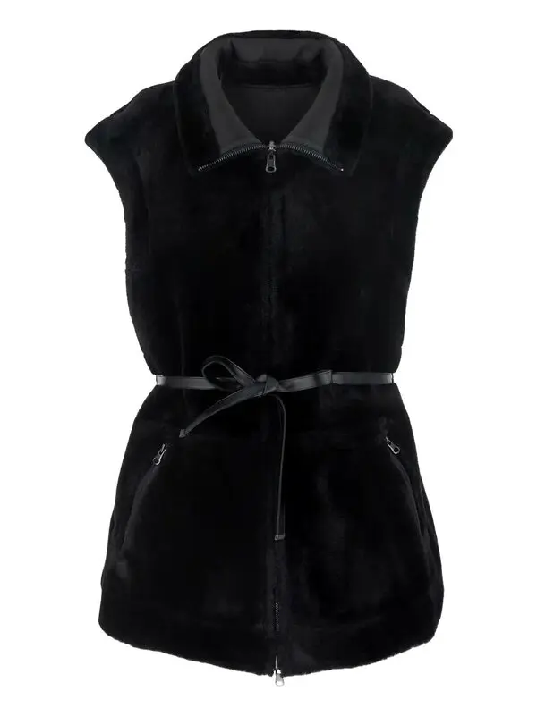 URBANCODE Belted Gilet - Black