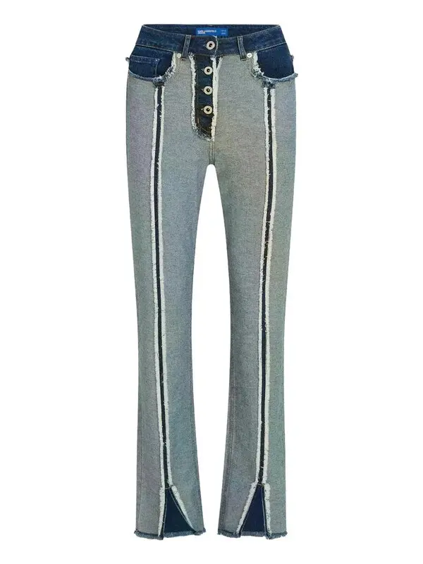 Karl Lagerfeld High-rise Straight-leg Jeans - Blue