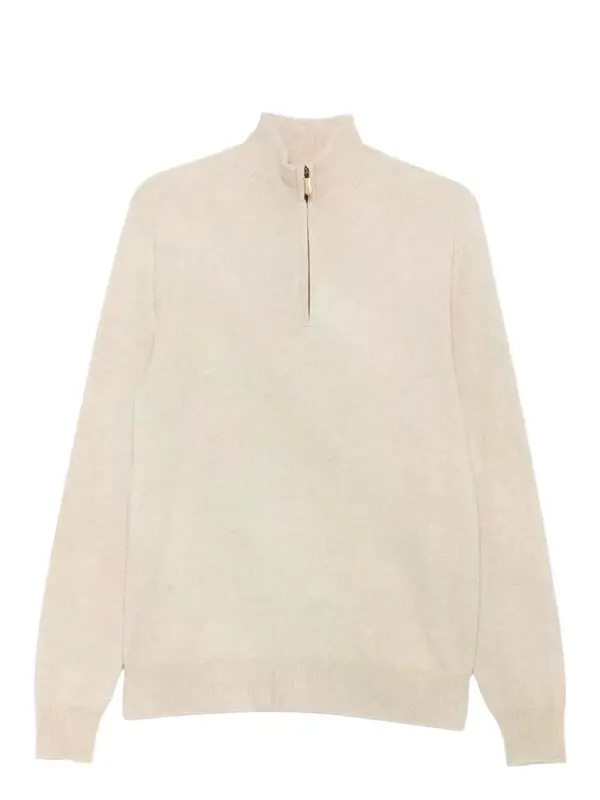 Eric Bompard Zip-fastening Sweater - Neutrals