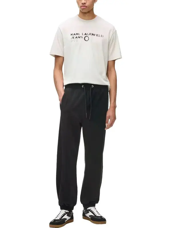 Karl Lagerfeld Logo-patch Track Pants - Black