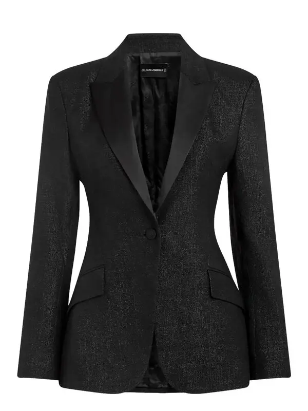 Karl Lagerfeld Peak-lapel Blazer - Black