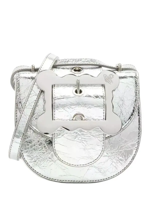 VIVIENNE WESTWOOD Jodie Buckle-embellished Satchel - Grey
