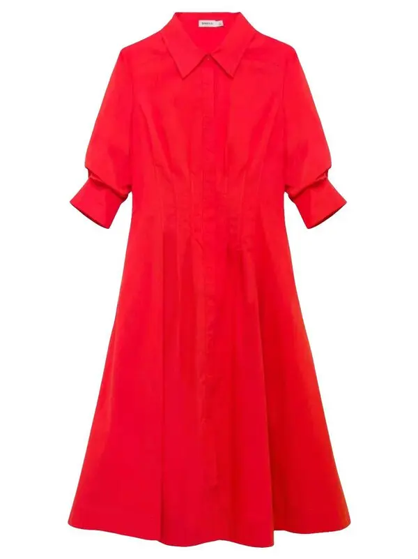 Simkhai Shirt Midi Dress - Red