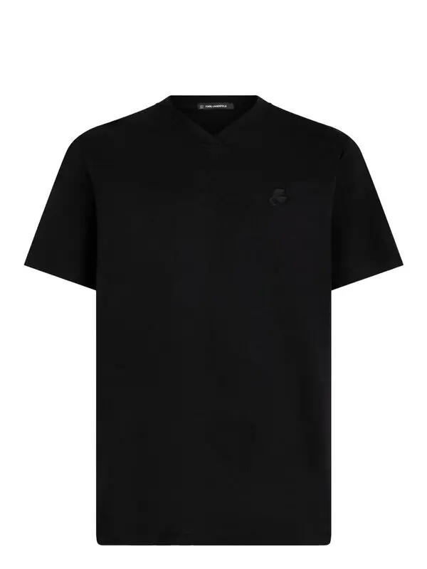 Karl Lagerfeld Kameo V-neck T-shirt - Black