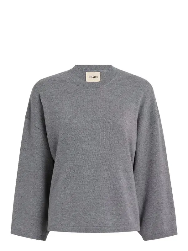 Khaite Darcy Wool Sweater - Grey