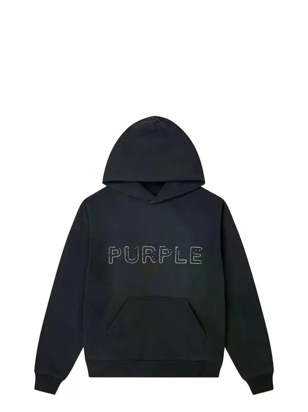 PURPLE BRAND Logo-detail Hoodie - Black