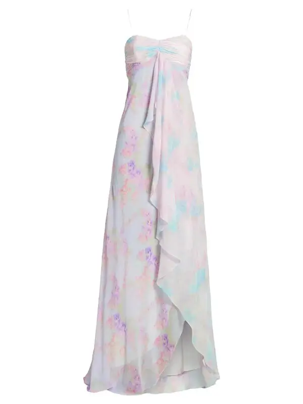 LoveShackFancy Floral-print Maxi Dress - Pink