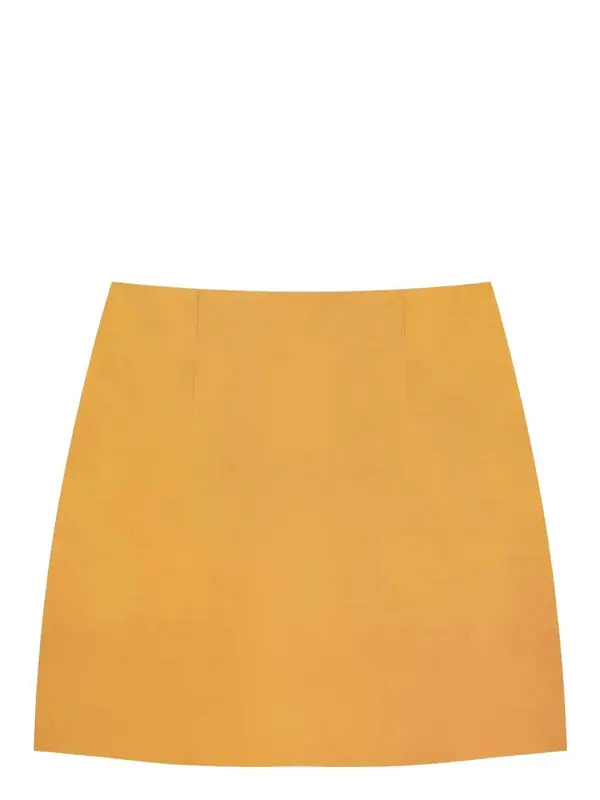 Isolda A-line Skirt With Pockets - Yellow