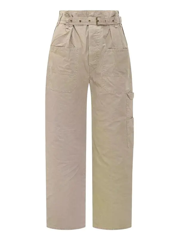 MARANT ETOILE Belted Pocket Trousers - Neutrals