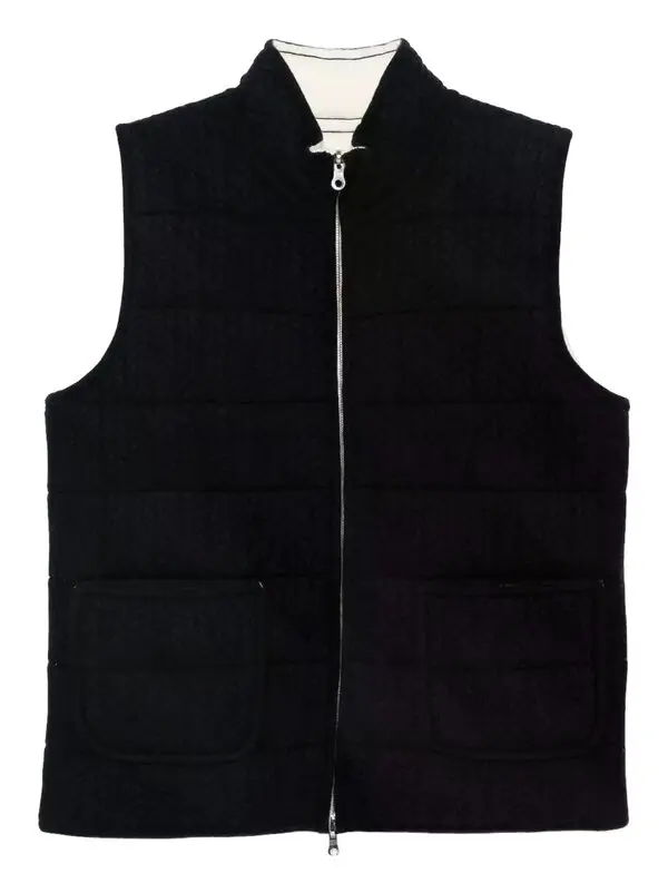 Arch4 Herringbone Padded Gilet - Blue