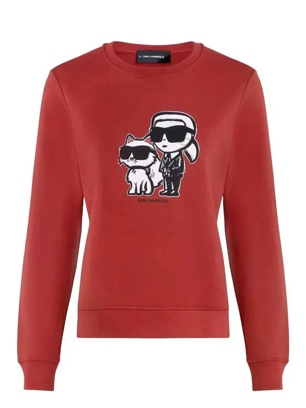 Karl Lagerfeld Sketch-print Sweater - Red