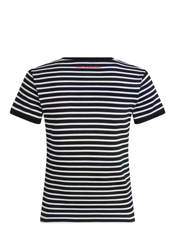 Karl Lagerfeld Striped T-shirt - Black