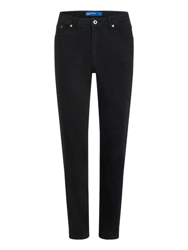 Karl Lagerfeld Cotton Mom Jeans - Black
