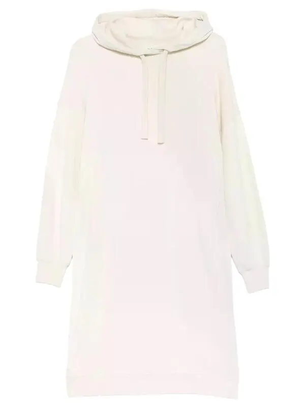 Marc O'polo Hooded Drawstring Dress - Neutrals