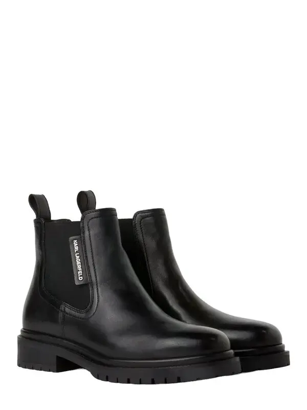 Karl Lagerfeld Elastic-gore Chelsea Boots - Black