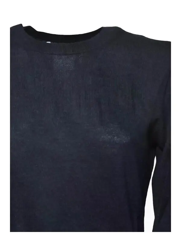 Max Mara Long-sleeved Crew-neck T-shirt - Blue