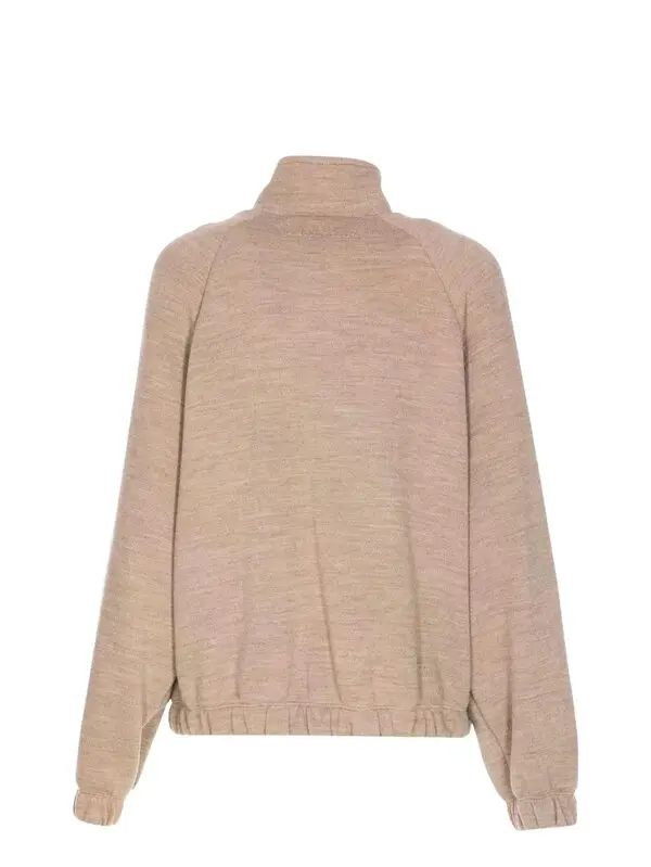 Max Mara Zip-up Sweatshirt - Neutrals
