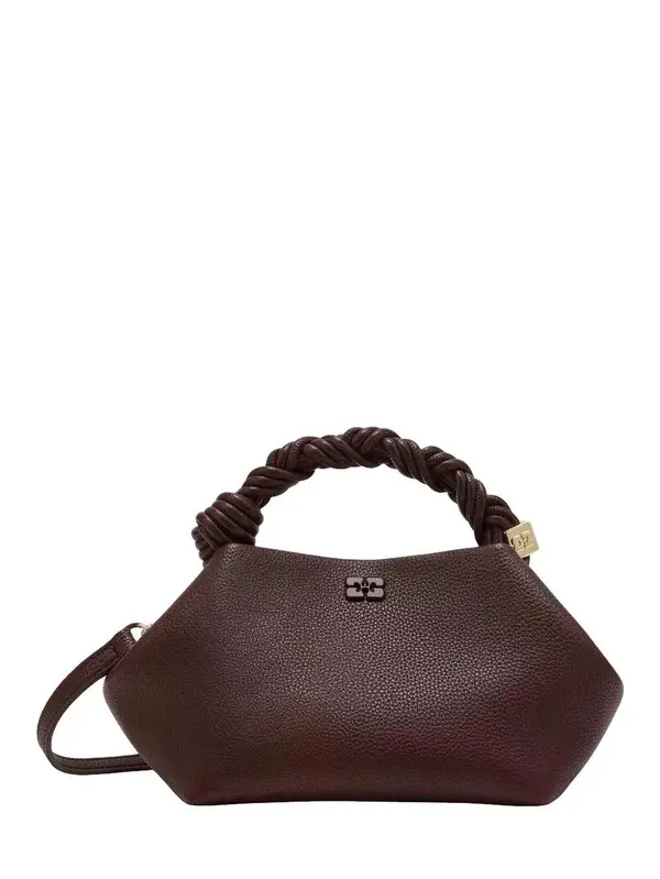 GANNI Small Twisted-handle Tote Bag - Brown