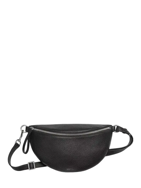 Shinola Crescent Zipped Shoulder Bag - Black