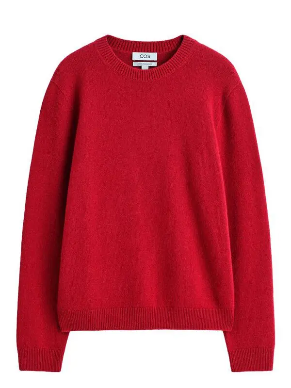 Cos Cashmere Crew-neck Sweater - Red