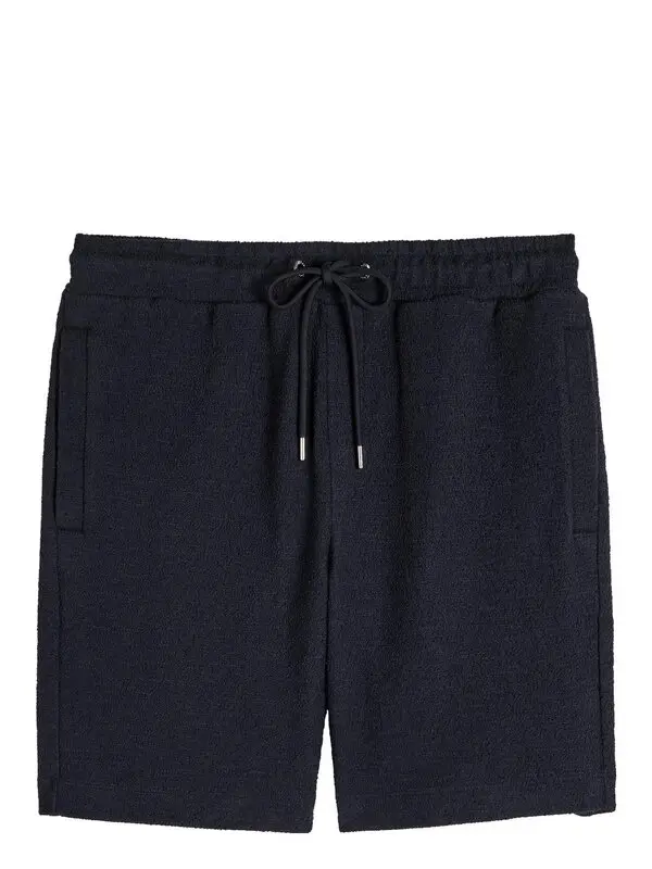 Hugo Boss C-leoni Bouclé Shorts - Navy