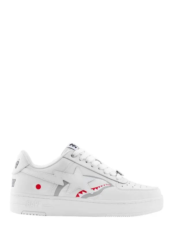 BAPE A Bathing Ape Sta Low #2 Shark Sneakers - White