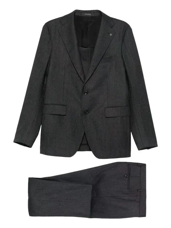 Tagliatore Single-breasted Wool Suit - Grey