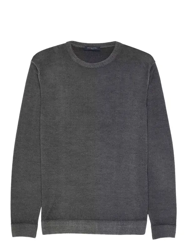 DANIELE FIESOLI Crew-neck Merino Wool Sweater - Grey