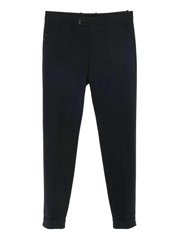 RRD Pinstripe Cuffed Trousers - Blue