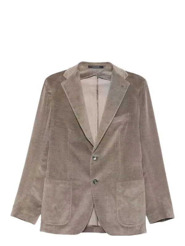 Tagliatore Corduroy Patch-pocket Blazer - Brown