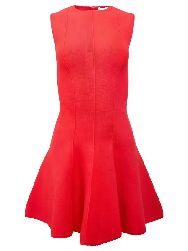 Fleur Du Mal Knitted Sleeveless Dress - Red