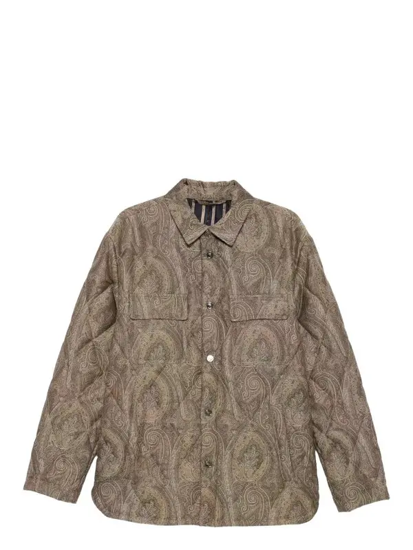 Etro Paisley-print Shirt Jacket - Neutrals
