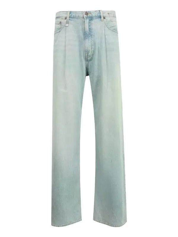 R13 Pleated Jeans - Blue