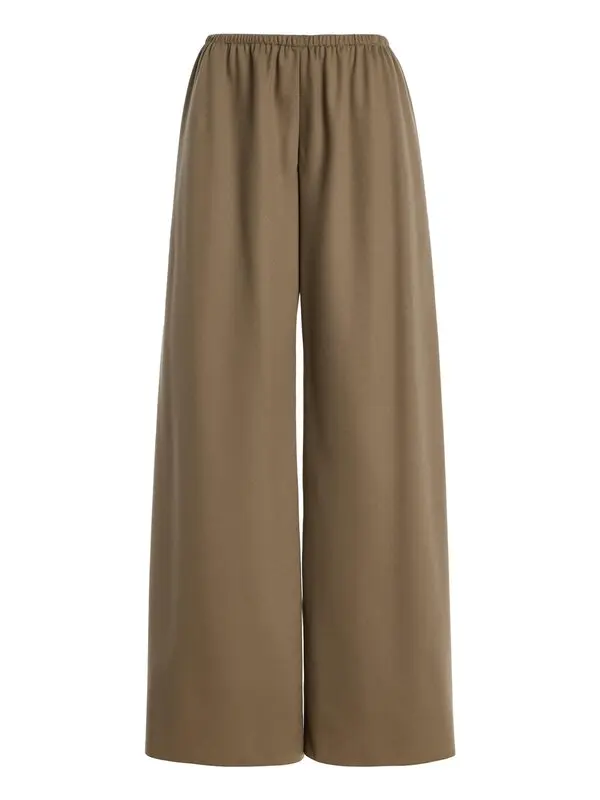 THE ROW Gala Wool Wide-leg Pants - Neutral