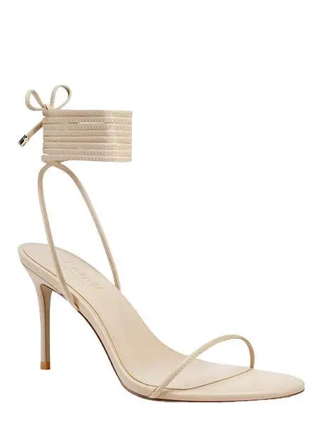 Femme La 3.0 Barely There Ankle Wrap Sandal - Nude