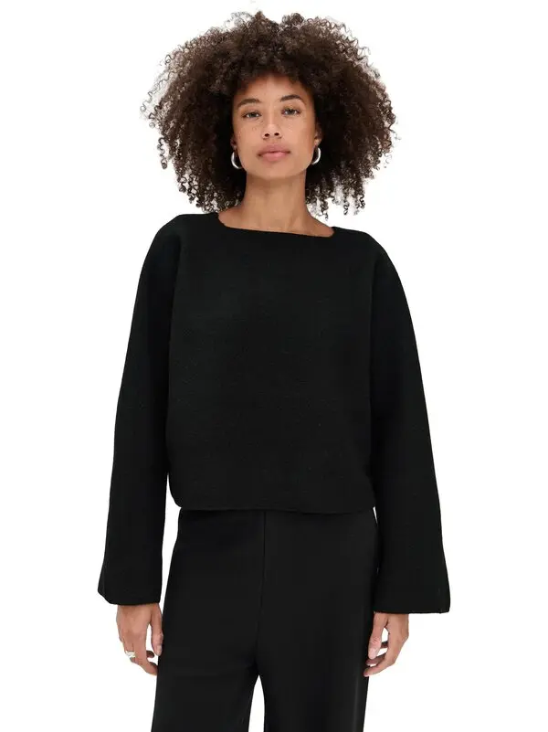 A.emery Greta Crop Knit - Black