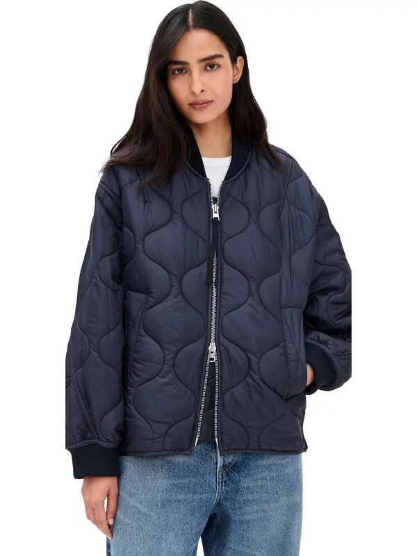 AGOLDE Isla Quilted Jacket - Ink
