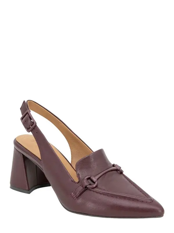 Gentle Souls Dawson Slingback Pump - Burgundy Leather