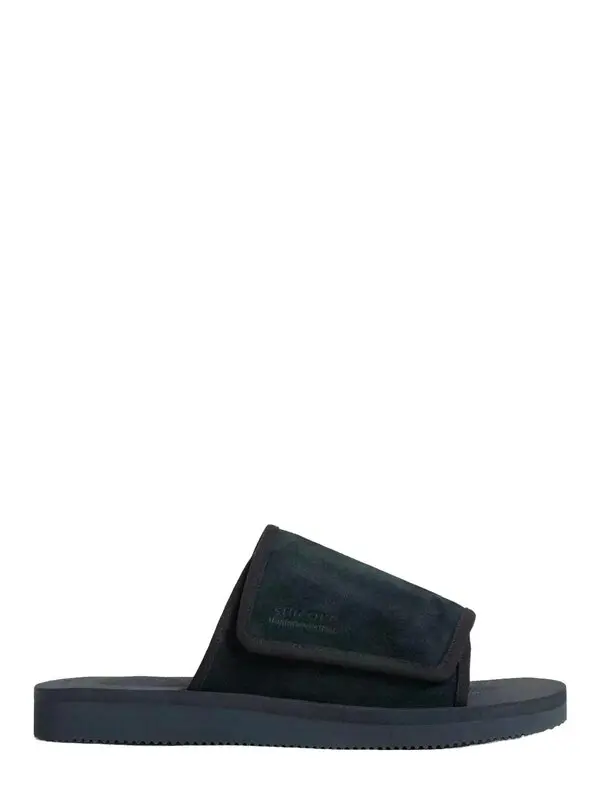 Suicoke X Thisisneverthat Suede Strap Slides - Blue