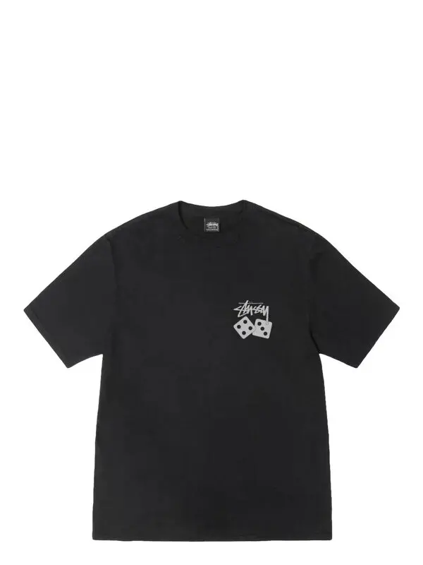 StÜssy Dice Pigment-dyed T-shirt - Black