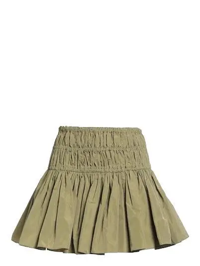 Maje Military Taffeta Mini Circle Skirt - Green