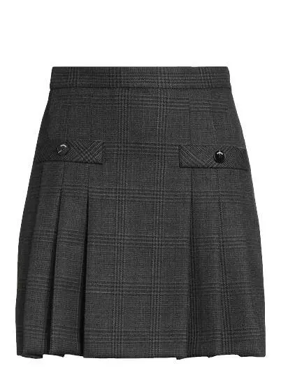 Sandro Virgin Wool Mini Skirt - Grey