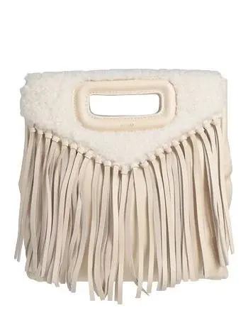 Maje Handbag With Fringes - White
