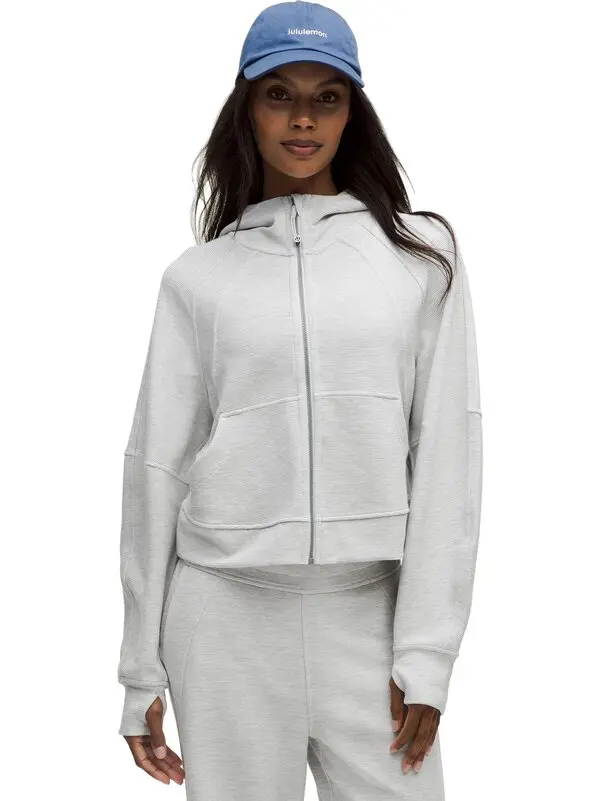 Lululemon Scuba Oversized Full-zip Hoodie - Heathered Core Ultra Light Grey