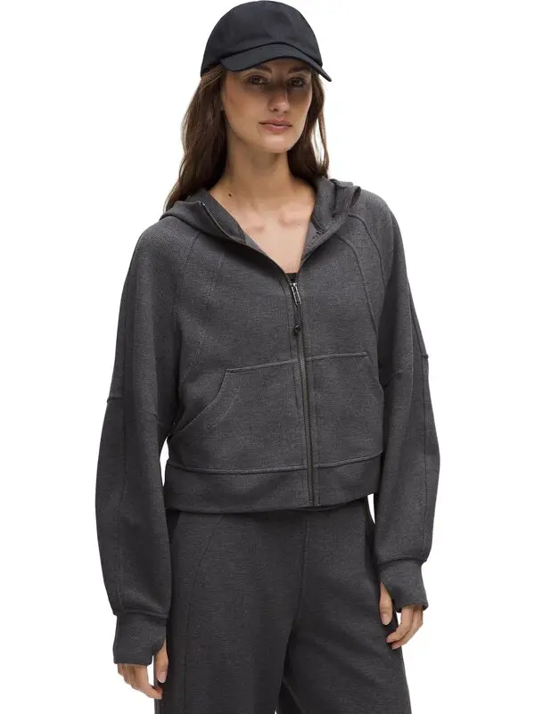 Lululemon Scuba Oversized Full-zip Hoodie - Heathered Graphite Grey