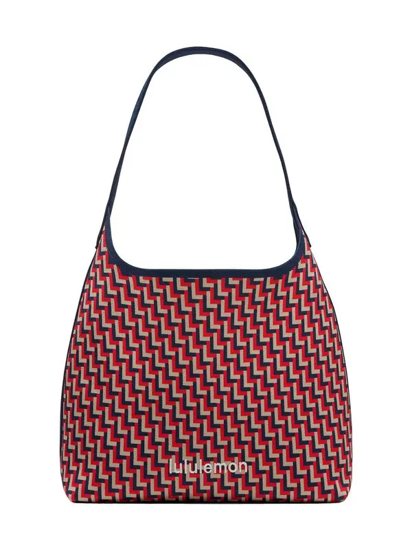 Lululemon Shoulder Bag 12l - Club Blue/oxford Red/sheer Oak/silver