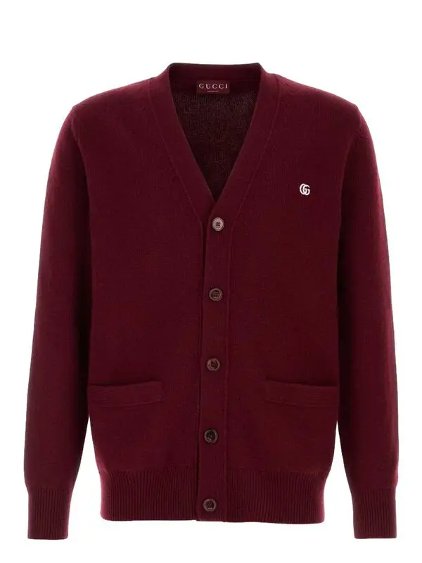 Gucci Wool Blend Cardigan - Red
