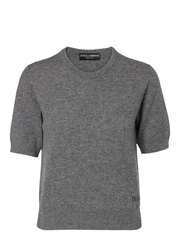 Dolce & Gabbana Cashmere Crewneck Sweater - Grey